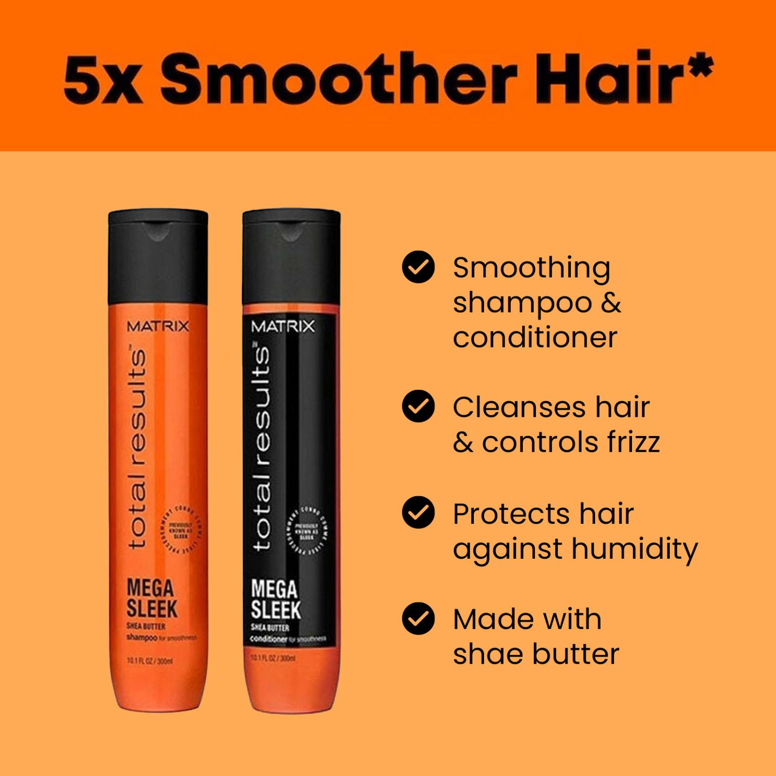Matrix Mega Sleek Shampoo & Conditioner DUO at MYM Beauty NZ