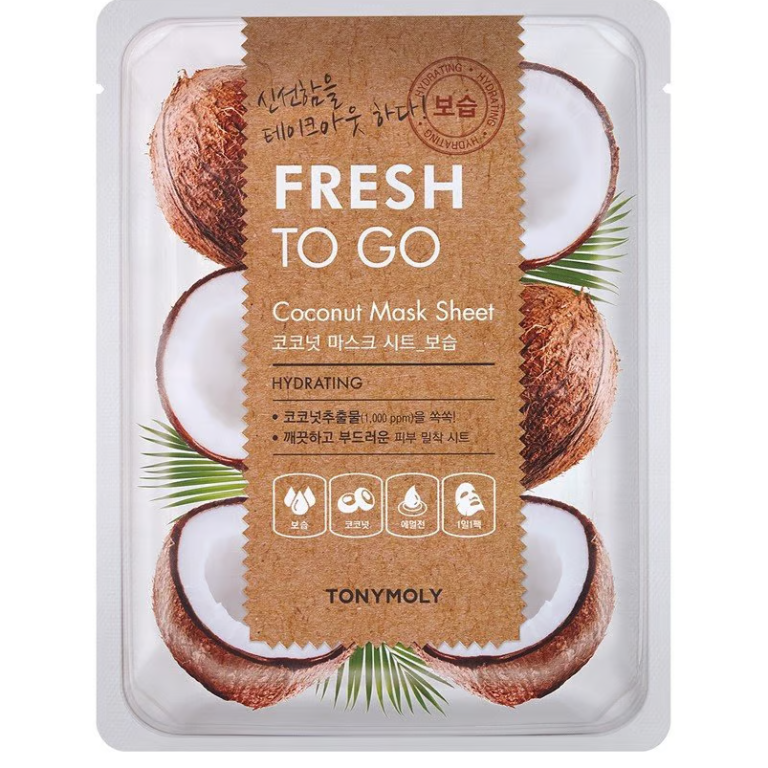 TONYMOLY Fresh To Go Coconut Mask Sheet 22g at MYM Beauty NZ