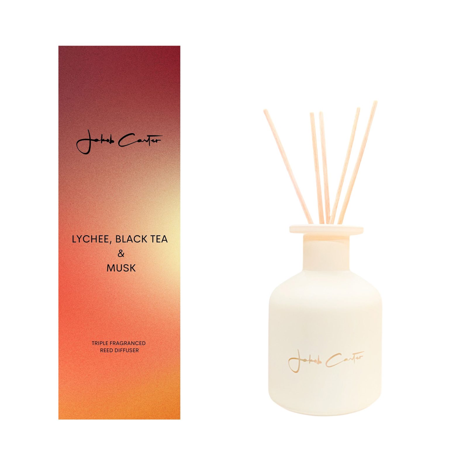 Jakob Carter Lychee, Black Tea & Musk Diffuser 250ml at MYM Beauty NZ